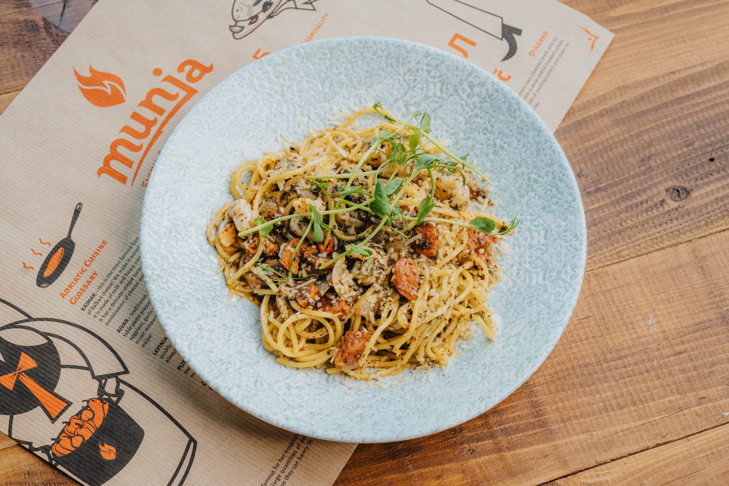 Menu galeria - Munja - gorąca kuchnia adriatycka w Warszawie